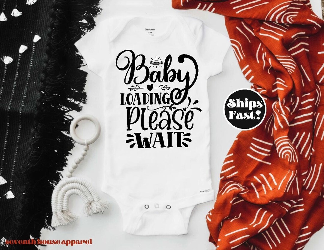 Baby Loading Pregnancy Announcement Gerber Onesie® - Etsy