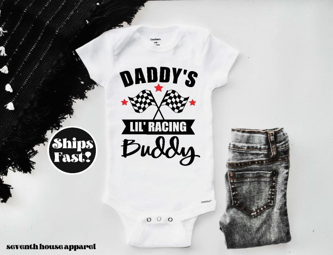 Daddy's Little Racing Buddy Baby Onesie® - Garage Mechanic Gift - Etsy