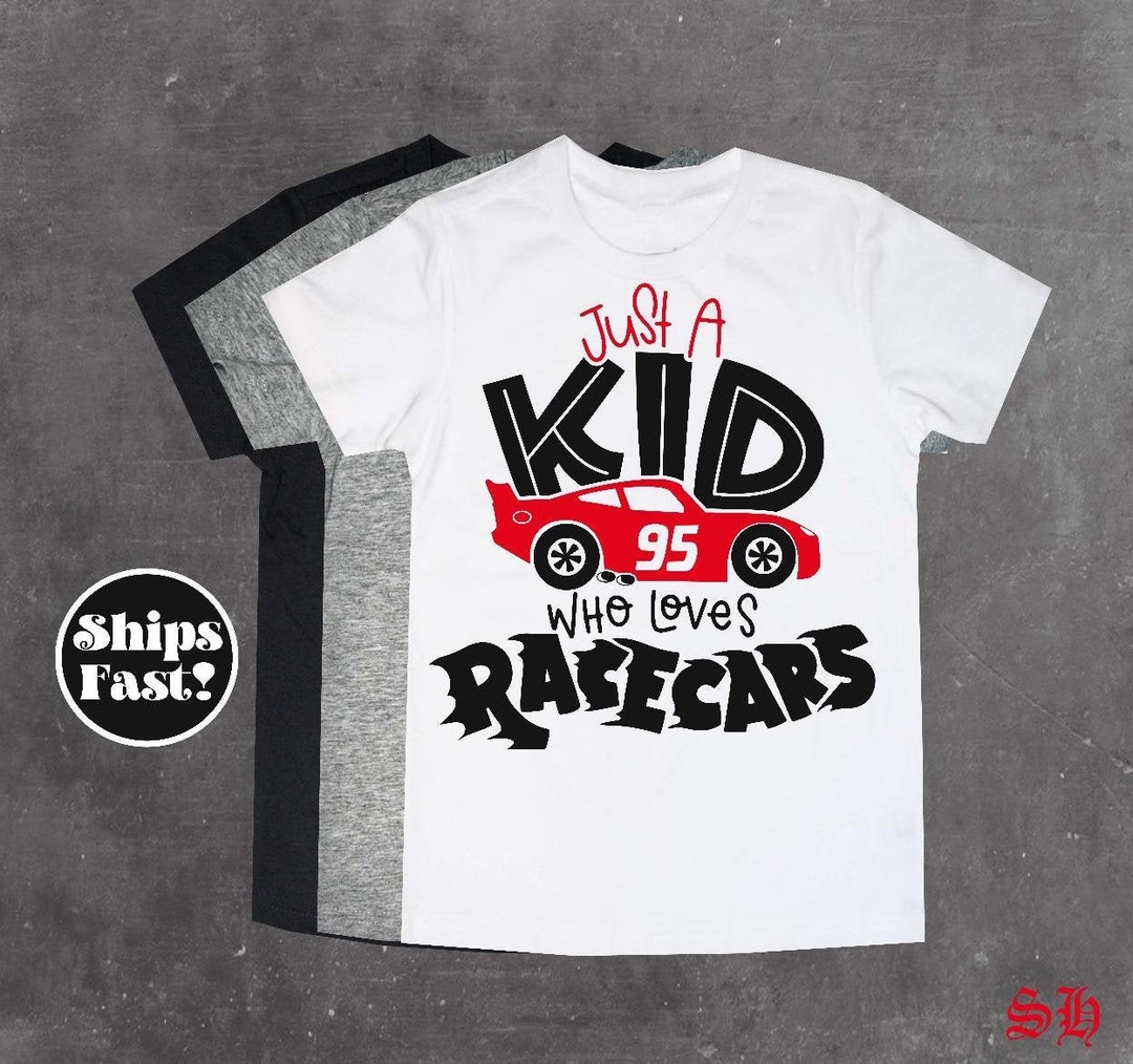 Racecar Kids Shirt, Kids Shirt, Race Track, Toddler Tops and Tees ...