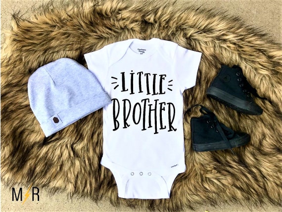 Little Brother Onesie® Pregnancy Announcement Onesie® Baby | Etsy