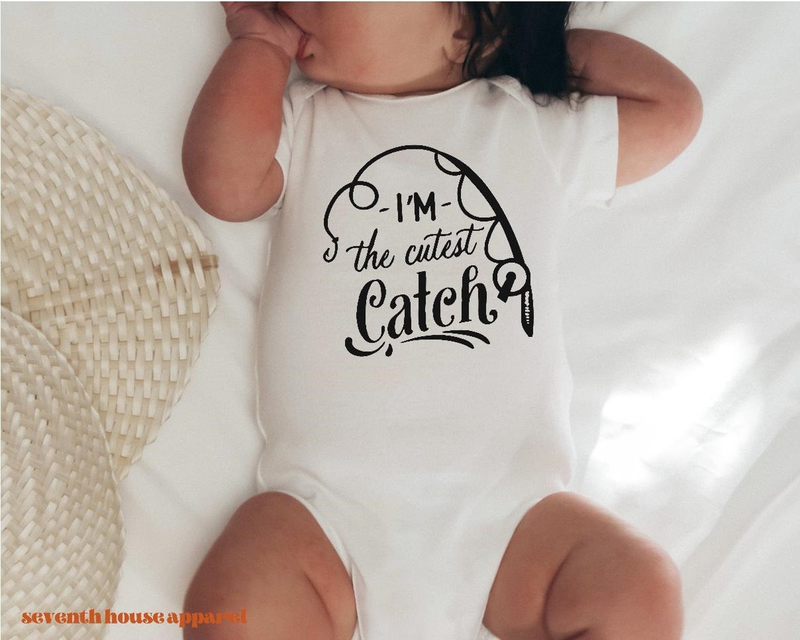 Cutest Catch Fishing Baby Onesie, Baby Shower Gift - Etsy