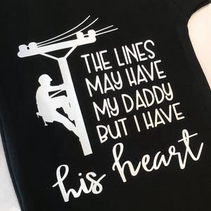 Lineman Baby Bodysuit Powerlines Baby Shower Gift the Lines May Have My ...