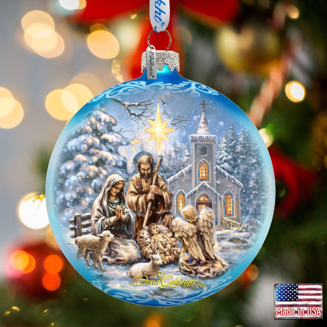 Nativity at the Chapel Ornament - 5-inch Handcrafted Limited Edition ...