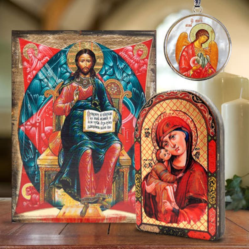 Jesus Art Jesus Icon Gold Plated Wood Arch Shape Museum - Etsy