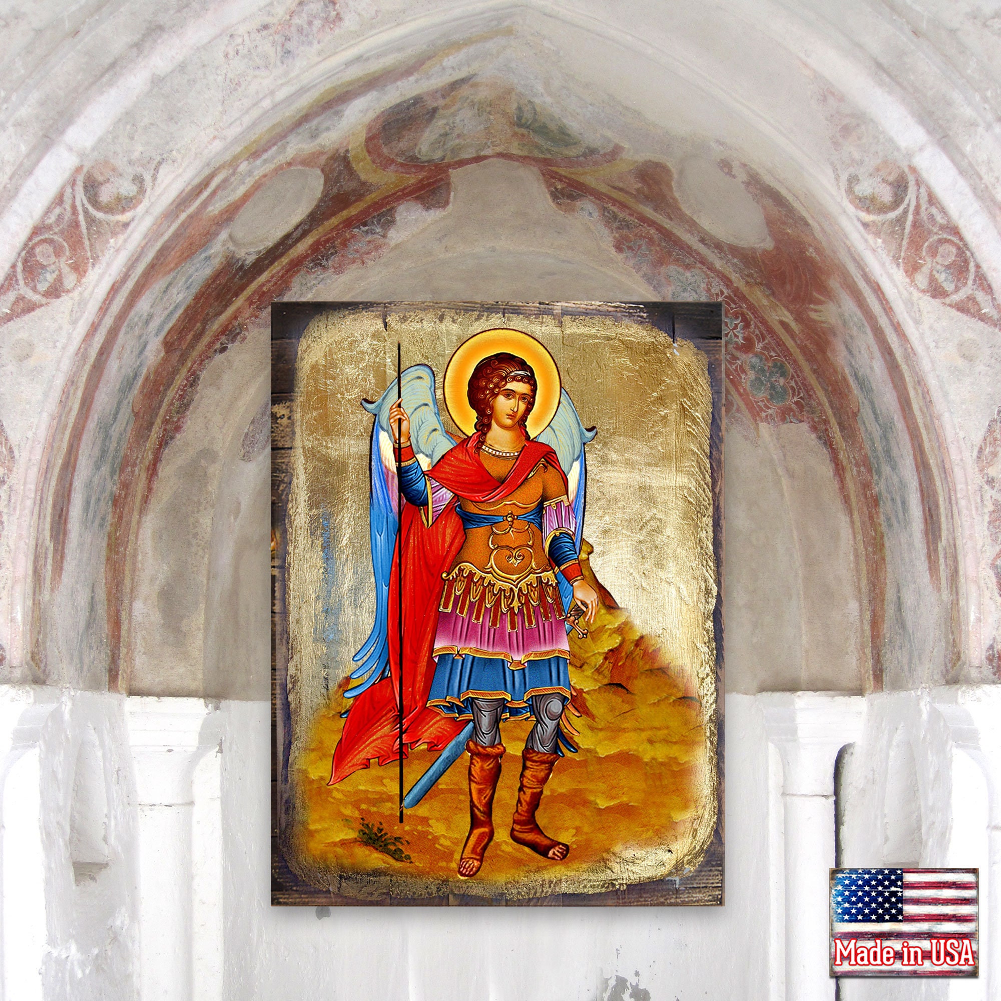 Saint Michael the Archangel - Christian Art - Religious Wall Art ...