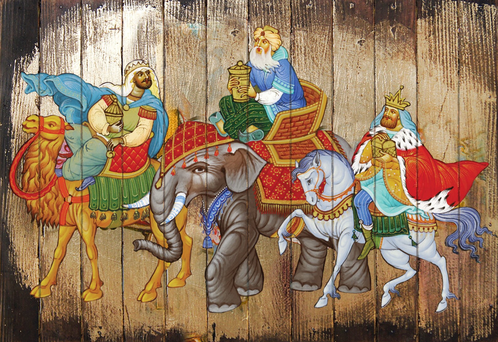 Three Kings Iconic Art Christian Art Religious Wall Art - Etsy