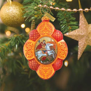 Saint George Ornament - Saint George Art by G Debrekht - Nativity Cast ...