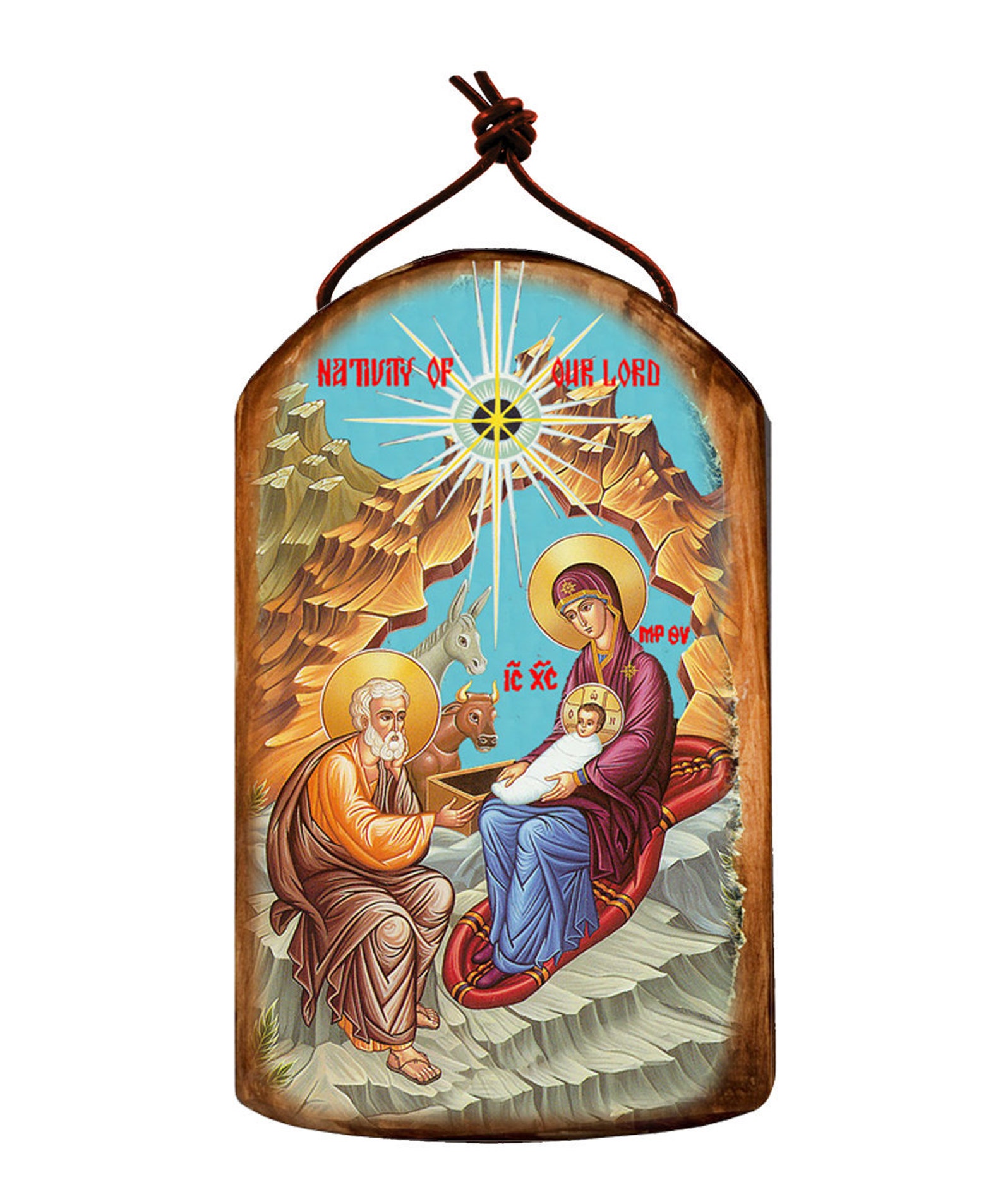 Orthodox Nativity Icon 4.75h Museum Icon Wooden - Etsy