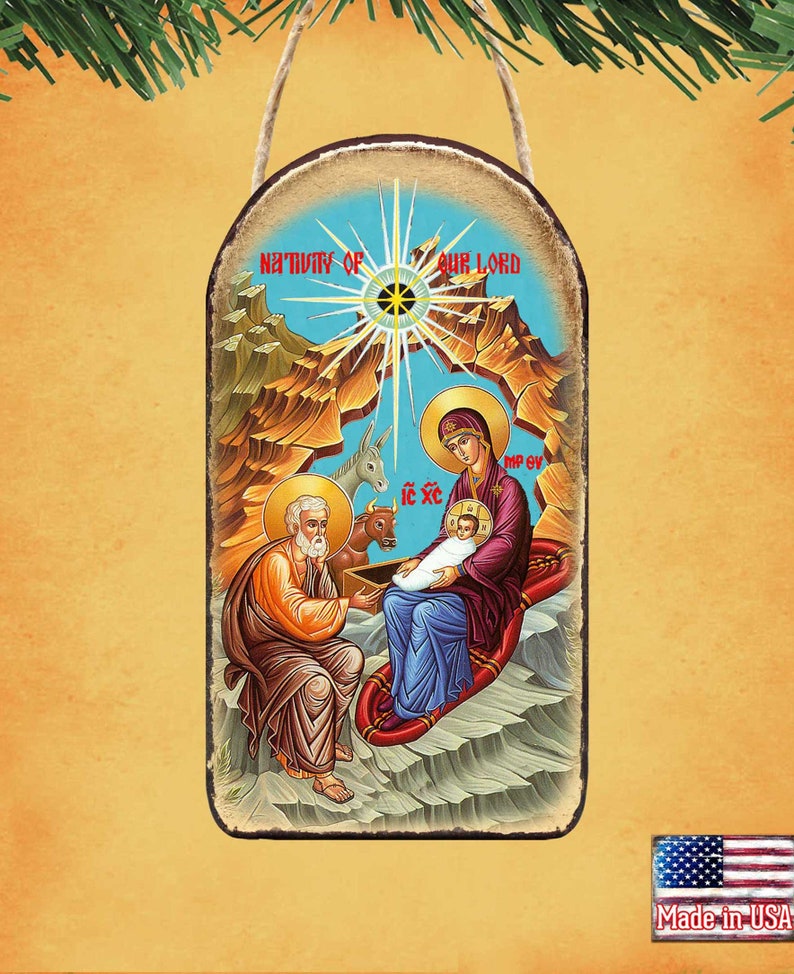 Orthodox Nativity Icon 4.75h Museum Icon Wooden - Etsy