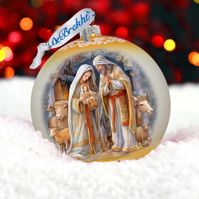 Nativity Mercury Ornament - Etsy Canada