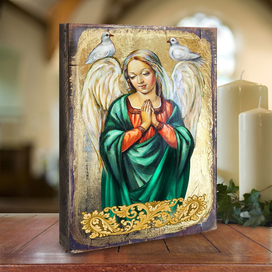 Angel Guardian Angel Christian Art Religious Wall Art - Etsy
