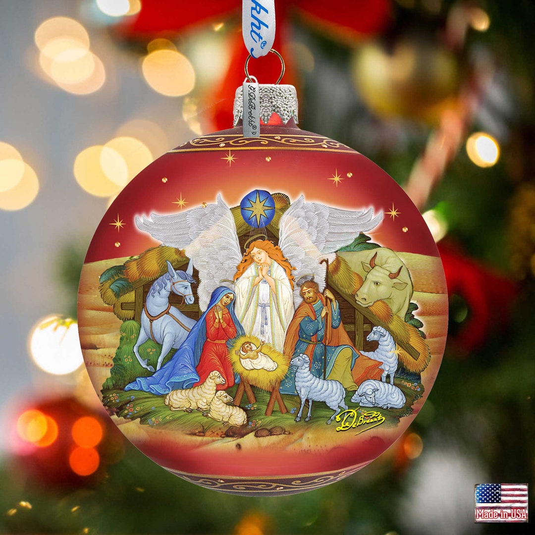 Guarding Light Nativity Mercury Glass Ornament - Limited Edition ...