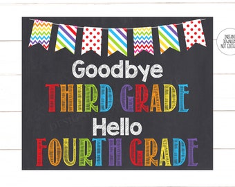 Goodbye Third Grade | Etsy