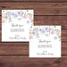 Editable Wildflowers Thank You Favor Tag Girl Printable Purple Thank ...