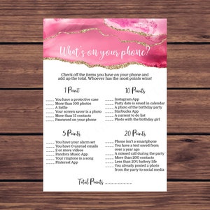 Editable Birthday Party Game Bundle Pink Would She Rather Whats on Your ...