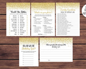Adult Birthday Game Bundle for Her, Rose Gold Whats in Your Phone ...