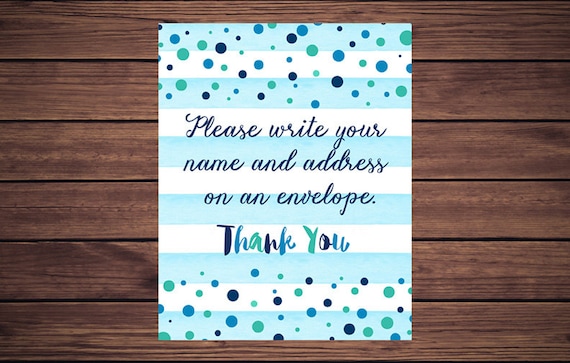 Address an Envelope Sign, Please write your name and address on an ...