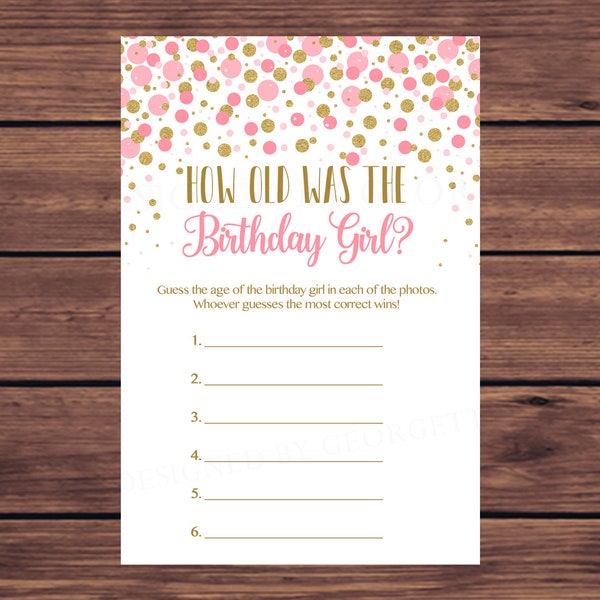 Guess Her Age - Etsy