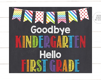 1st Day of Kindergarten - Etsy