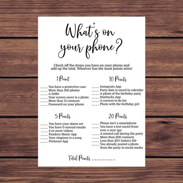 Whats on Your Phone - Etsy