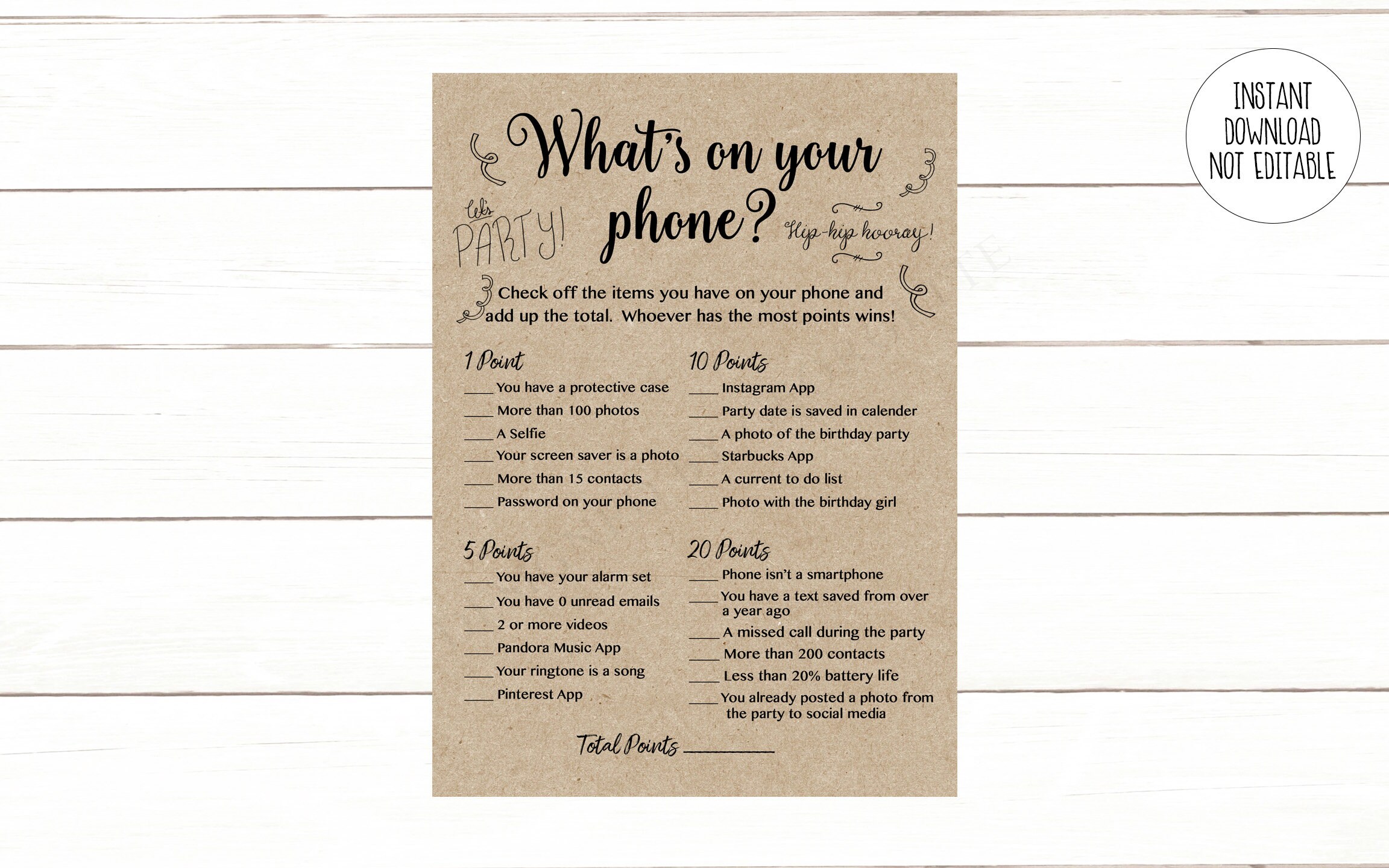 Adult Birthday Game Bundle for Her Whats in Your Phone - Etsy