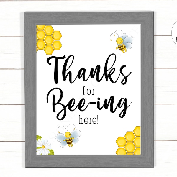 Thanks for Beeing Here - Etsy