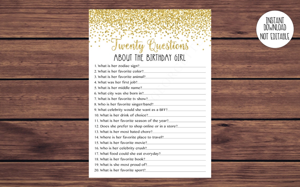 Adult Birthday Game Bundle for Her Gold Whats in Your Phone | Etsy