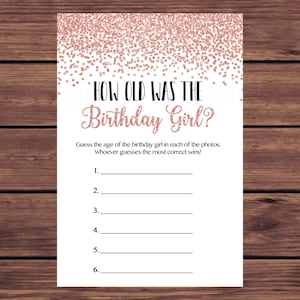 Adult Birthday Game Bundle for Her Rose Gold Whats in Your Phone Twenty ...