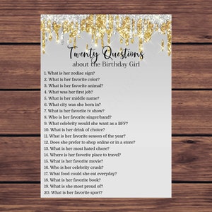 Editable Birthday Party Game Bundle Gold and Silver Would She Rather ...