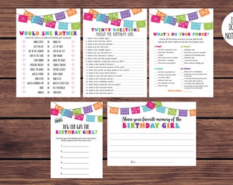 Adult Birthday Game Bundle for Her Gold Whats in Your Phone | Etsy