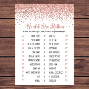 Adult Birthday Game Bundle for Her Rose Gold Whats in Your Phone Twenty ...