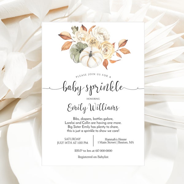 Sprinkle Invitation - Etsy