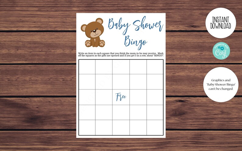 Editable Baby Shower Game Bundle Teddy Bear Mommy or Daddy Whats in ...