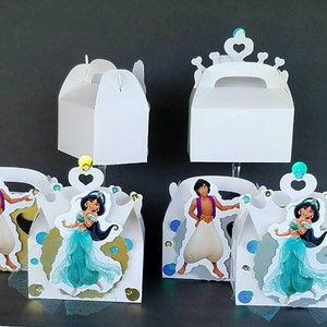 INSPIRED 12pc Disney Princess 6pc Jasmine and 6pc Aladdin Birthday ...