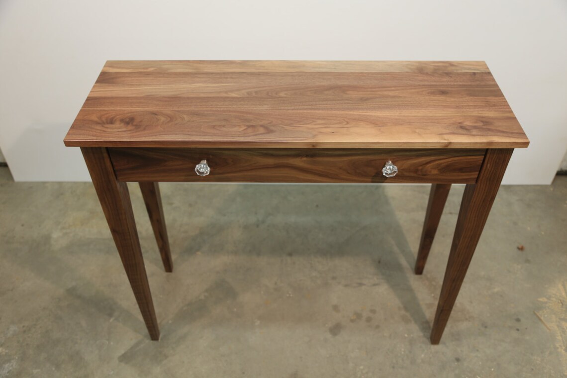 Solid Walnut Entry Table - Etsy Canada