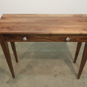 Solid Walnut Entry Table - Etsy Canada
