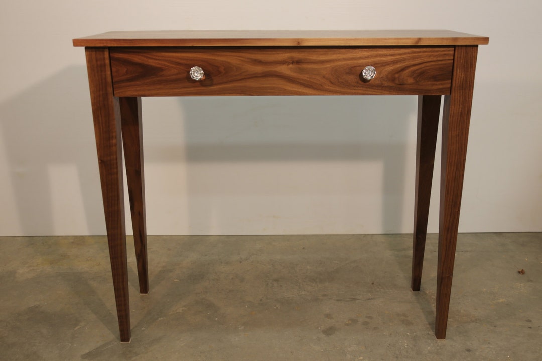 Solid Walnut Entry Table - Etsy Canada