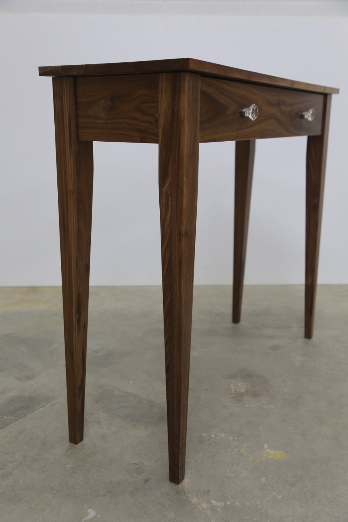 Solid Walnut Entry Table - Etsy Canada