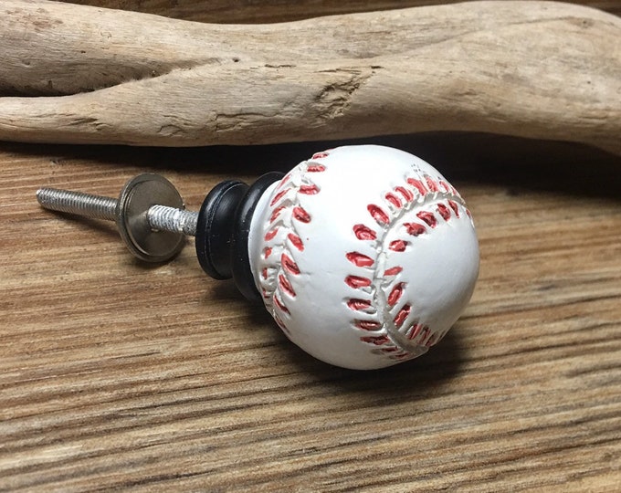 Baseball Knob Softball or Baseball Drawer Pull Sports - Etsy