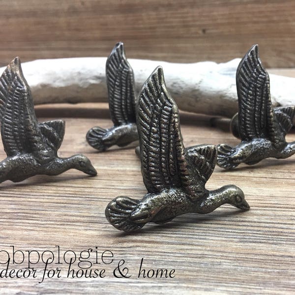 Metal Bird Pull - Etsy