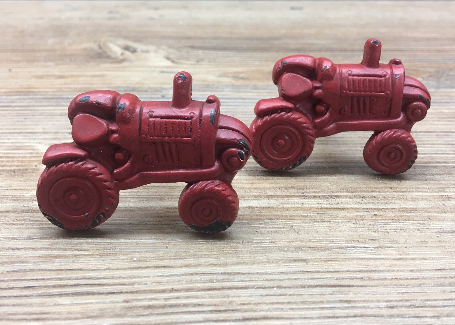 Barn Red Tractor Metal Knob Farm Drawer Pull Nursery Decor - Etsy
