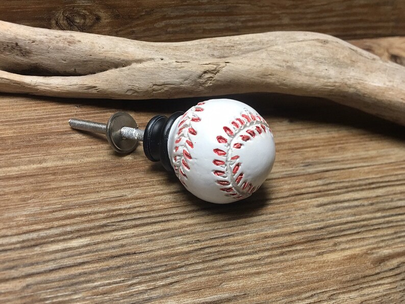 Set of 2 Baseball Knobs Softball or Baseball Drawer Pull | Etsy