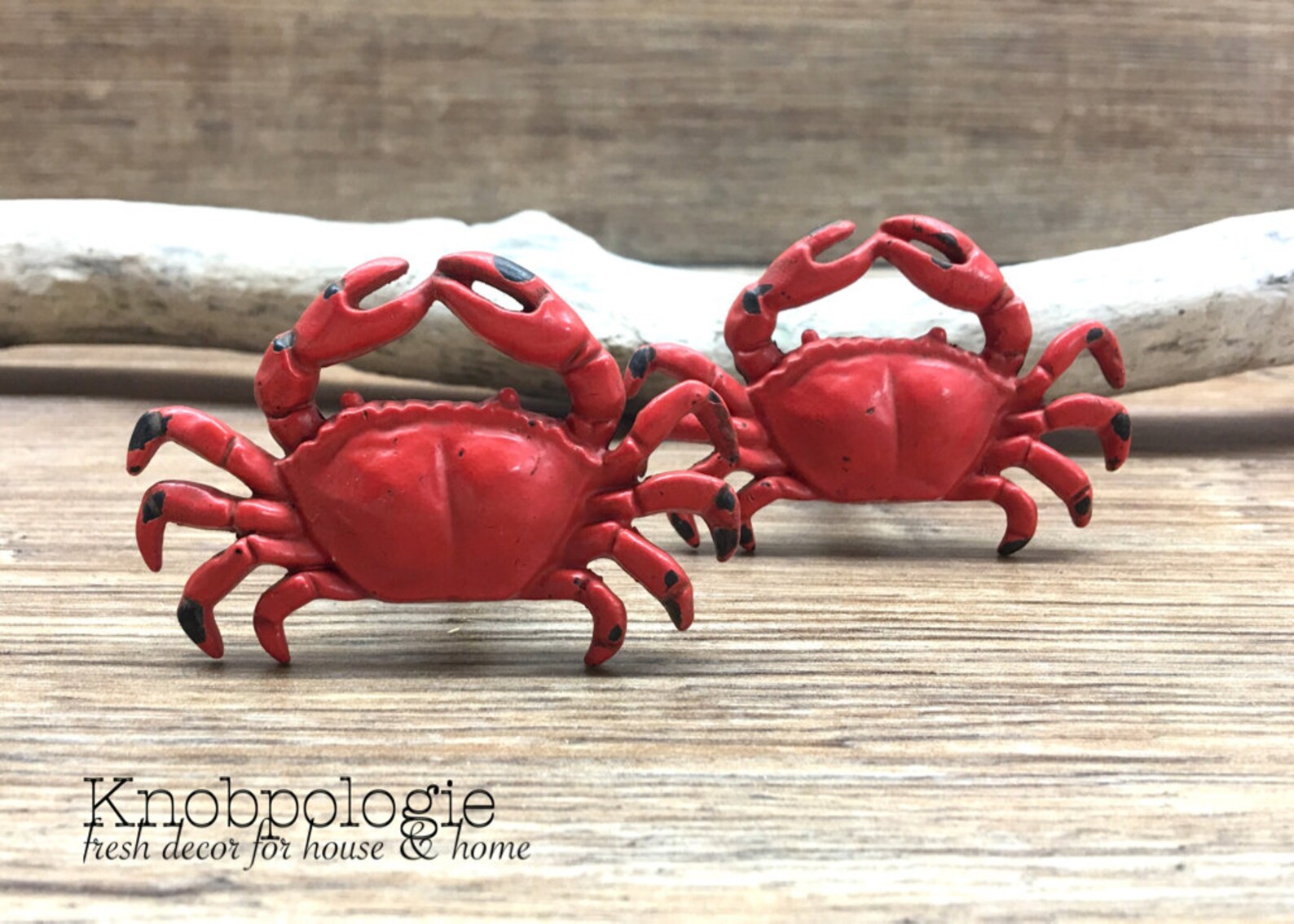 Red Metal Crab Knob Hermit King Crab Dungeness Pinchers - Etsy