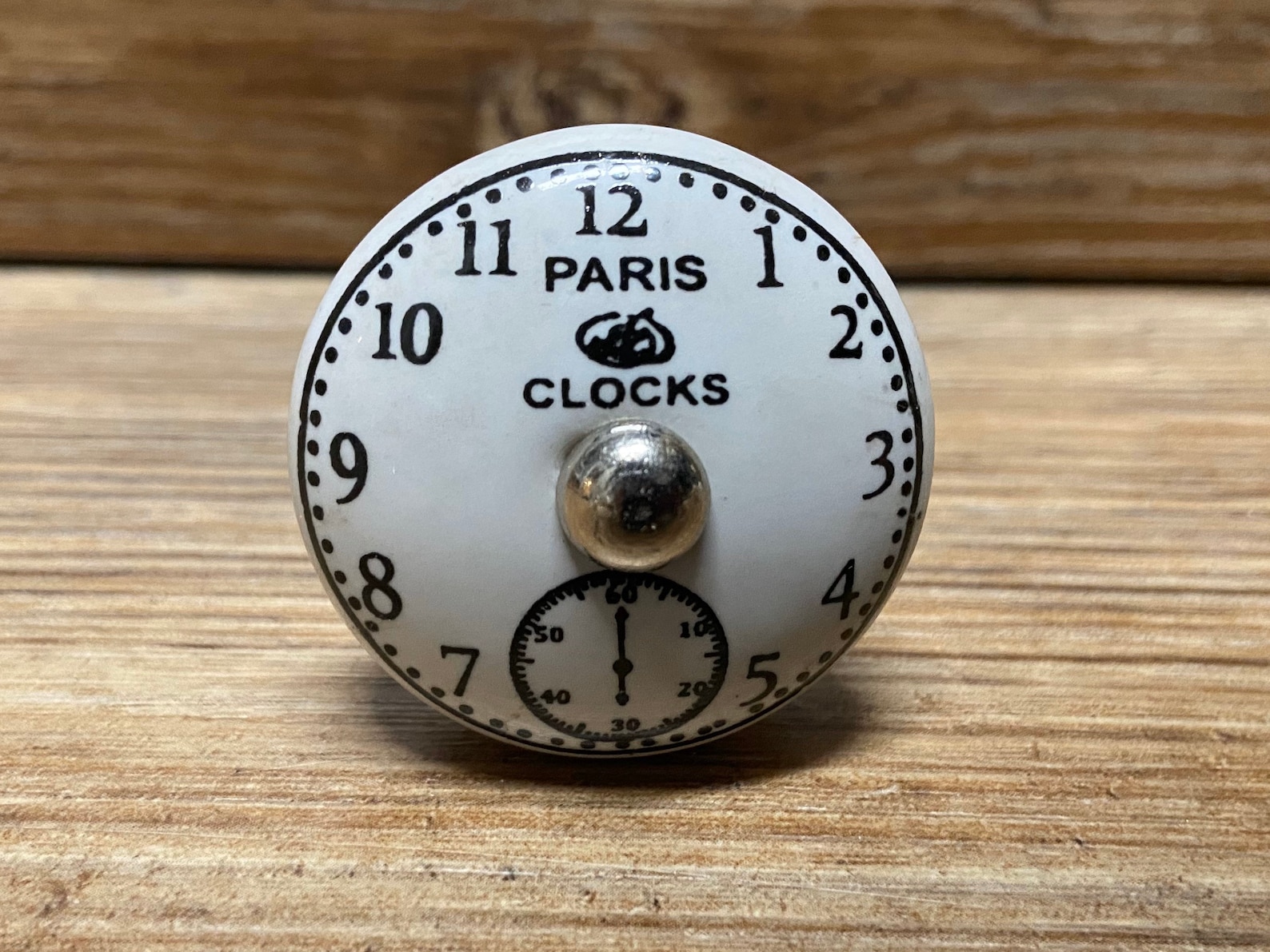 Paris Clocks Knobs Ceramic Clock Face Knob White and Black | Etsy