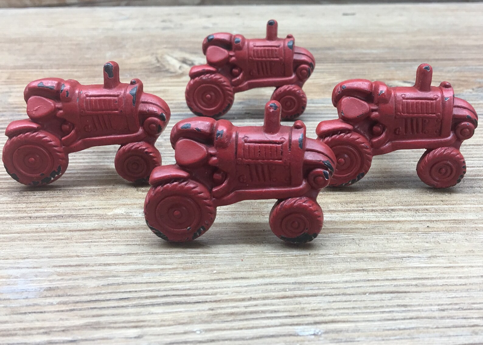 Barn Red Tractor Metal Knob Farm Drawer Pull Nursery Decor - Etsy