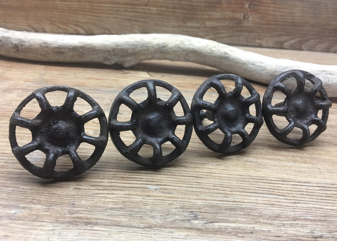 Cast Iron Water Valve Faucet Knob Modern Industrial Drawer | Etsy