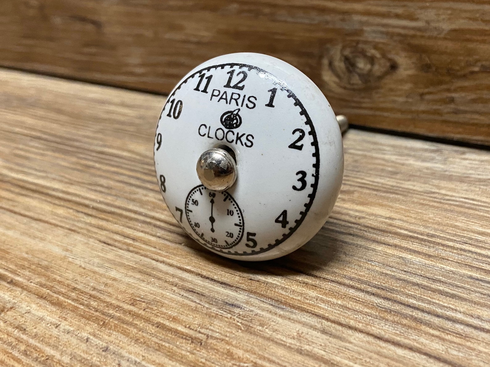 Paris Clocks Knobs Ceramic Clock Face Knob White and Black - Etsy