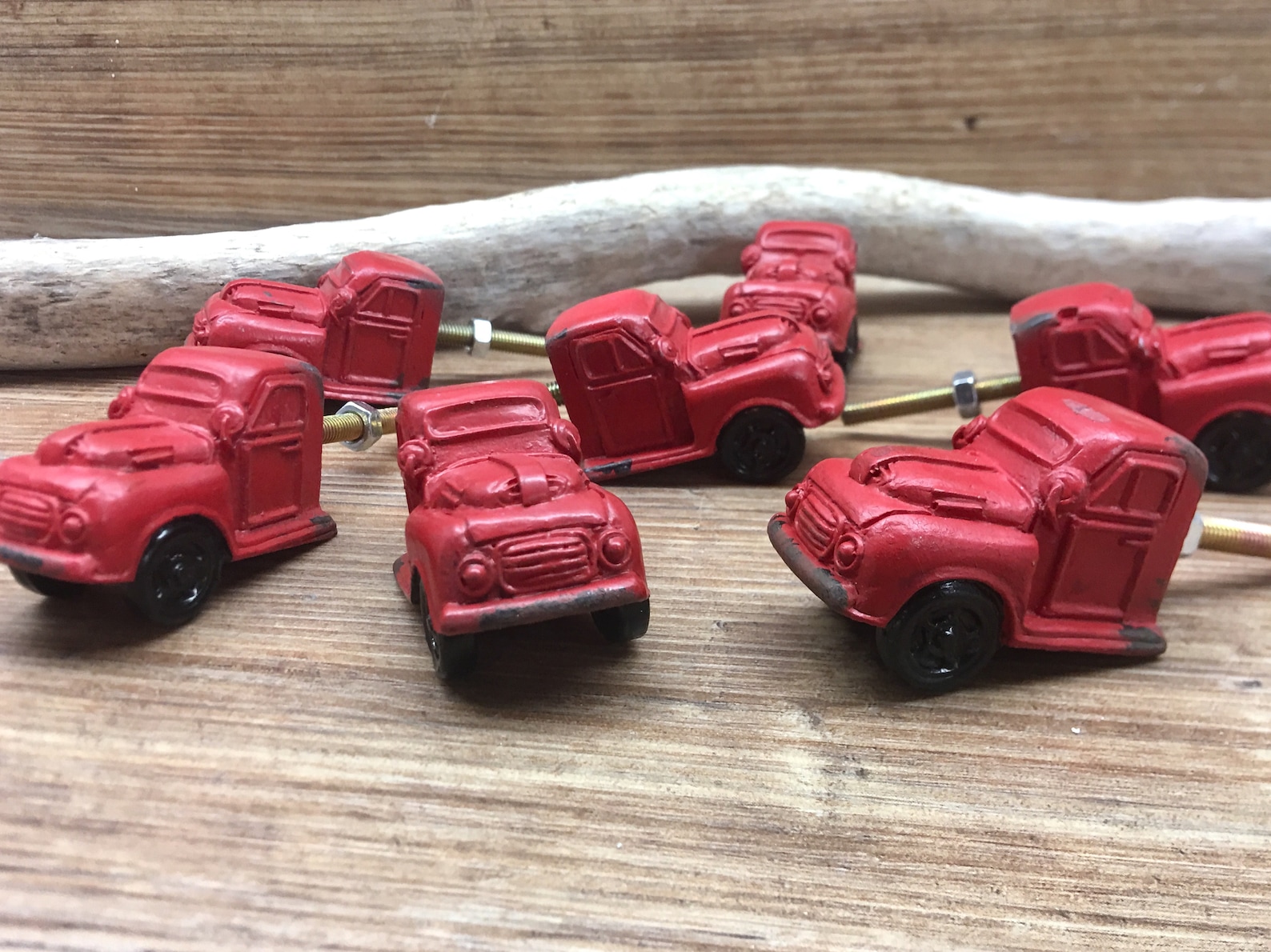 SET OF 2 Red Truck Knobs Vintage Truck Farmhouse Decor - Etsy