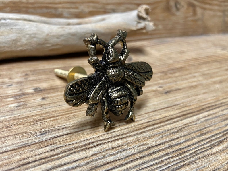 Antique Gold Bumble Bee Knob Honeybee Wasp Cabinet Knob - Etsy