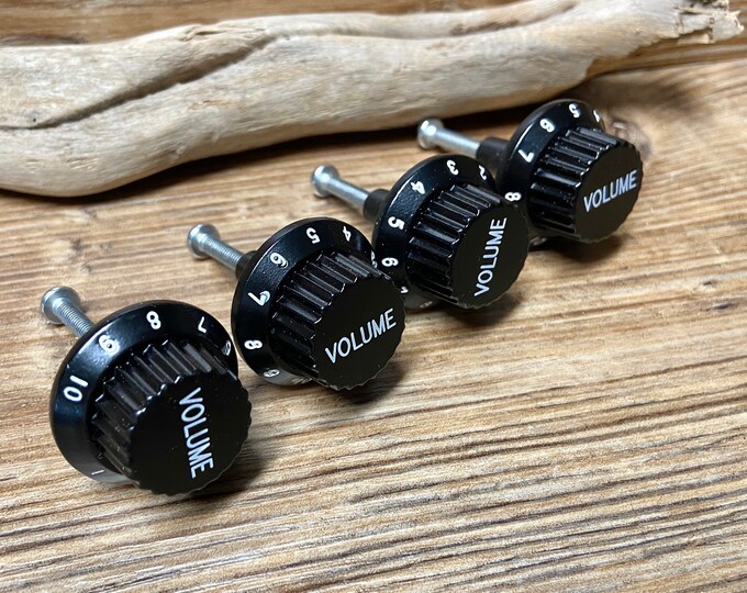 SET OF 4 Turn up the Volume Knobs Unique Musician's Cabinet Knob Sound ...